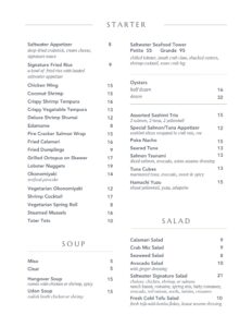 Menu – Saltwater Kitchen & Sushi