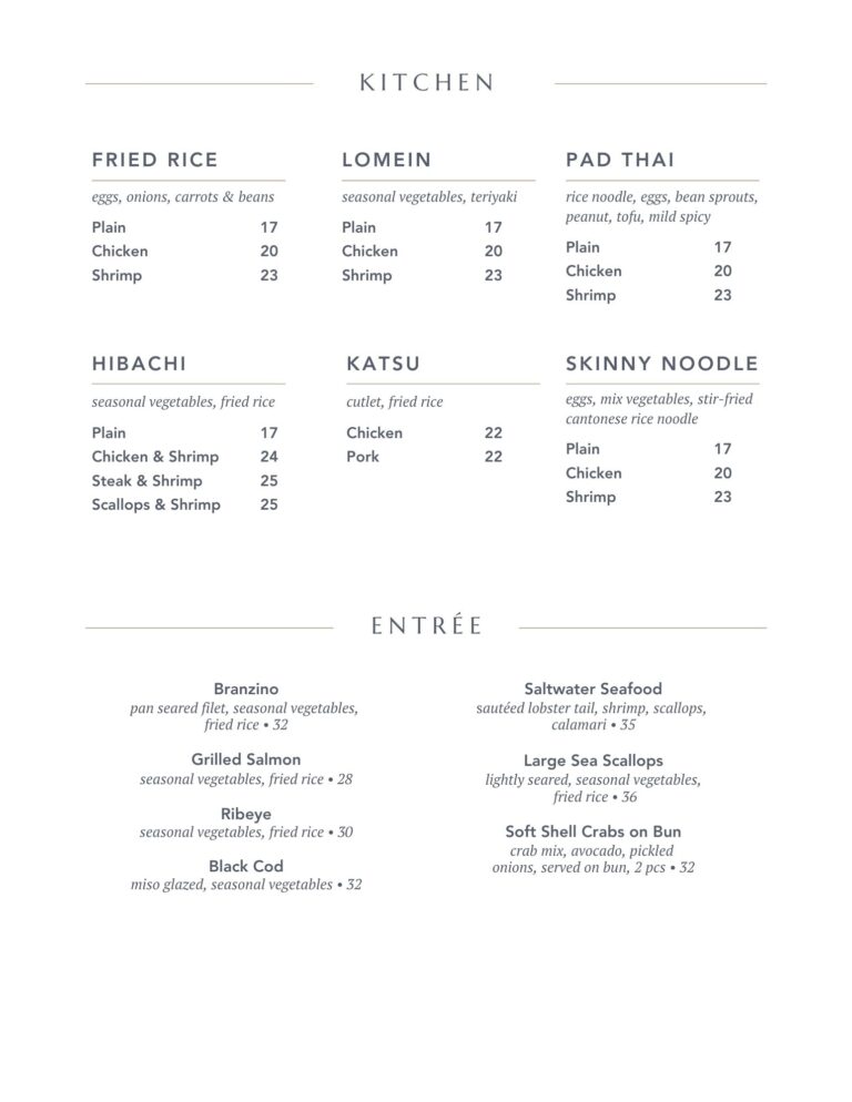 Menu – Saltwater Kitchen & Sushi